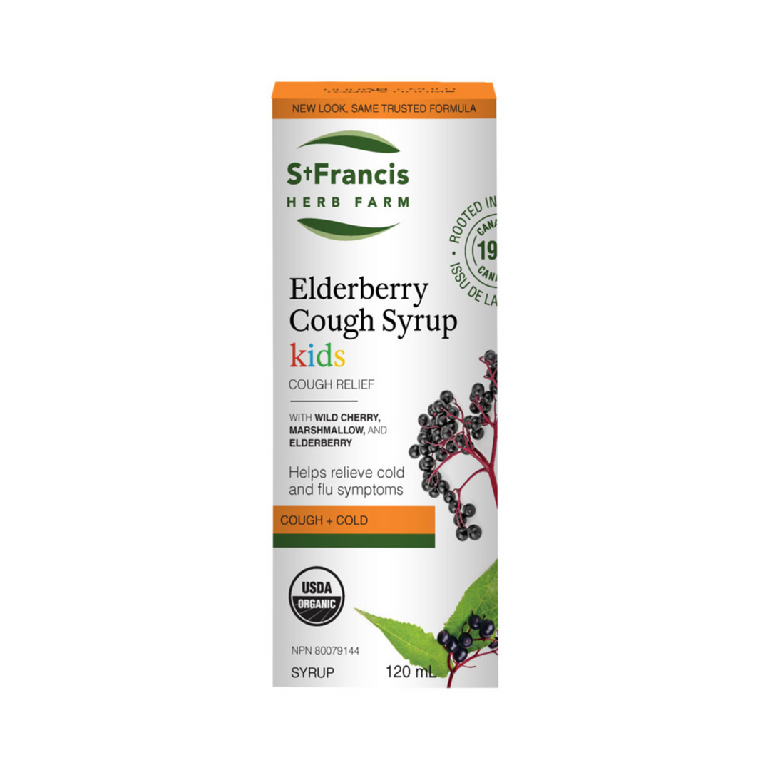St. Francis Herb Farm Elderberry Cough Syrup - Kids – The Organic ...