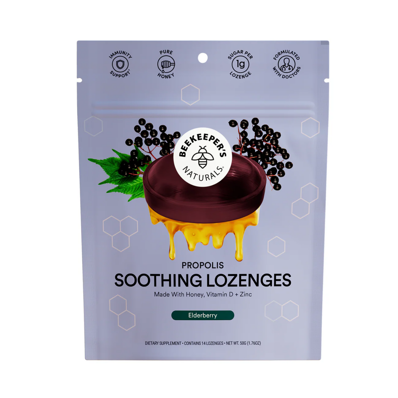 Beekeeper's Naturals Propolis Lozenges Elderberry – The Organic ...